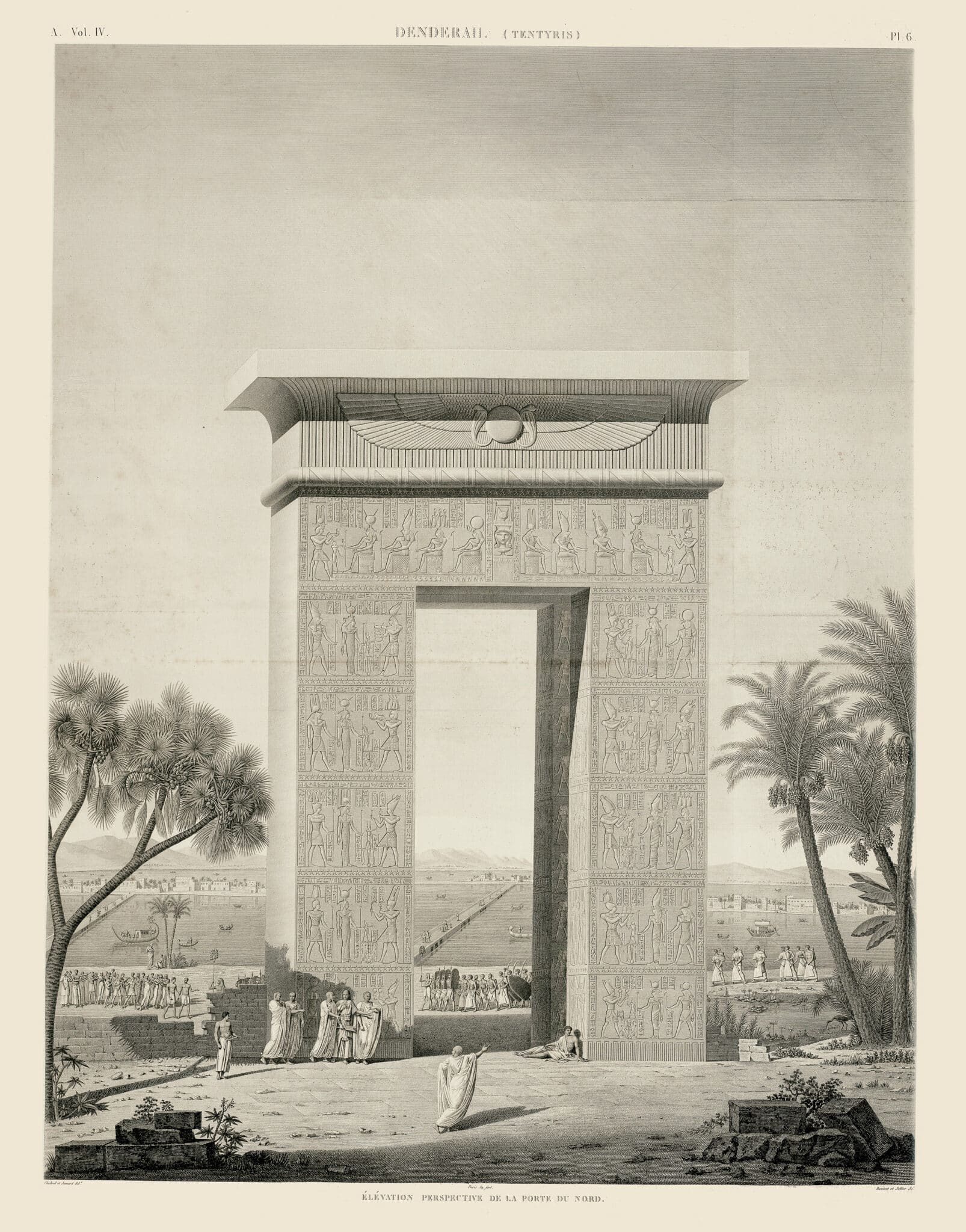 Description de l'Égypte (Description of Egypt) Pl. 6, View of the ...