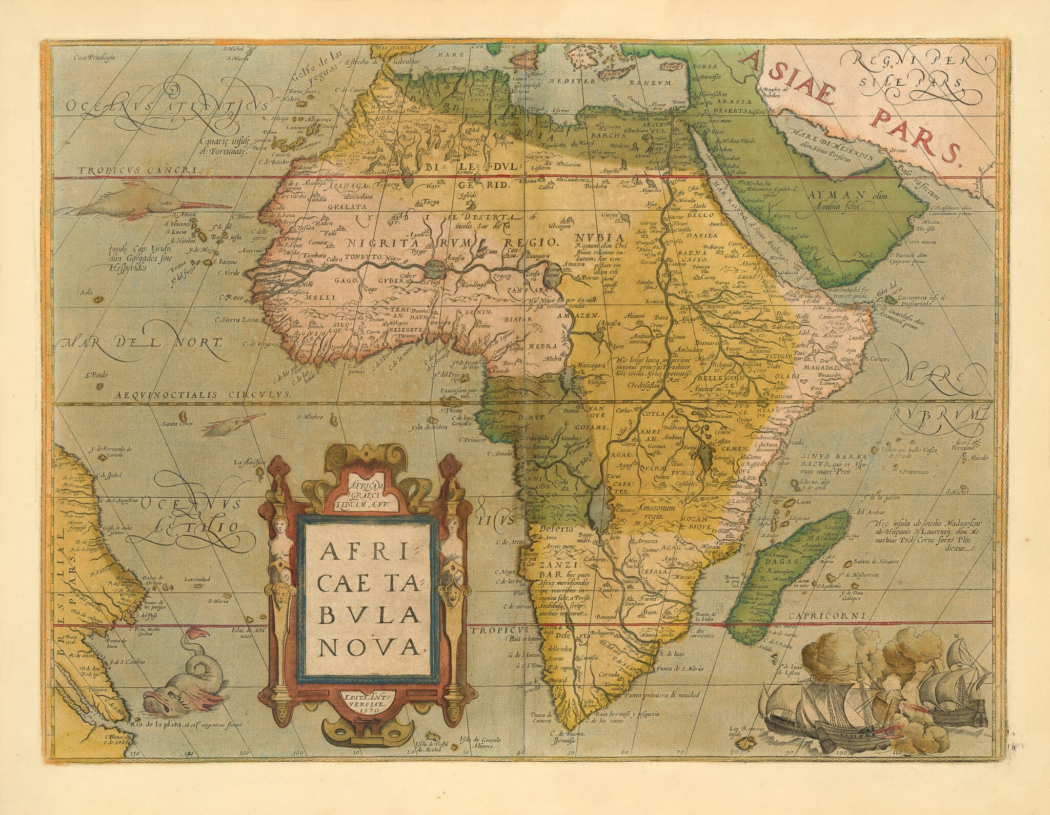 Ortelius Pl. 4 - Map of Africa | Theatre of the World - Oppenheimer ...