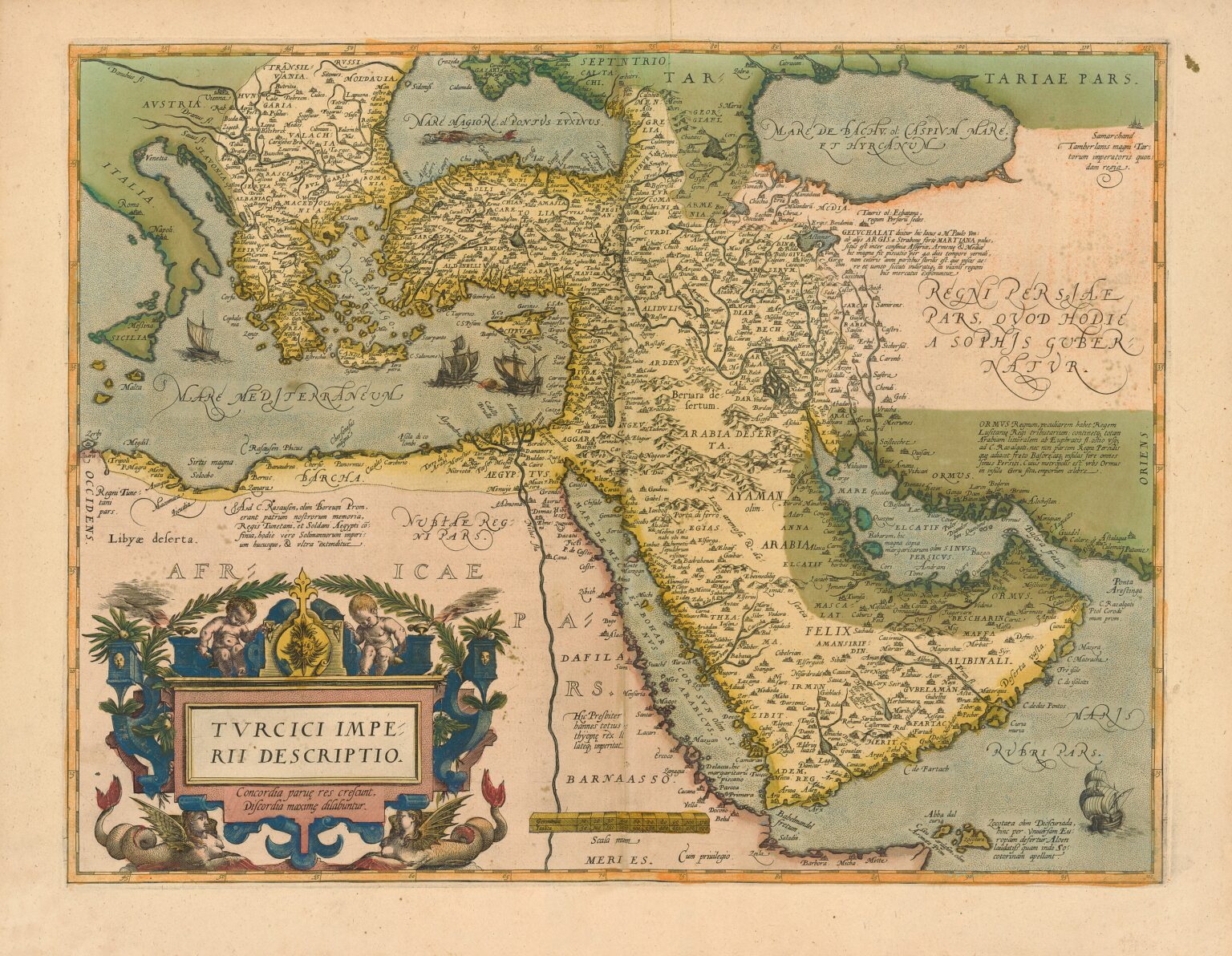 Ortelius Pl. 86 - Map of Ottoman Empire: Turkey, Bulgaria, Egypt ...